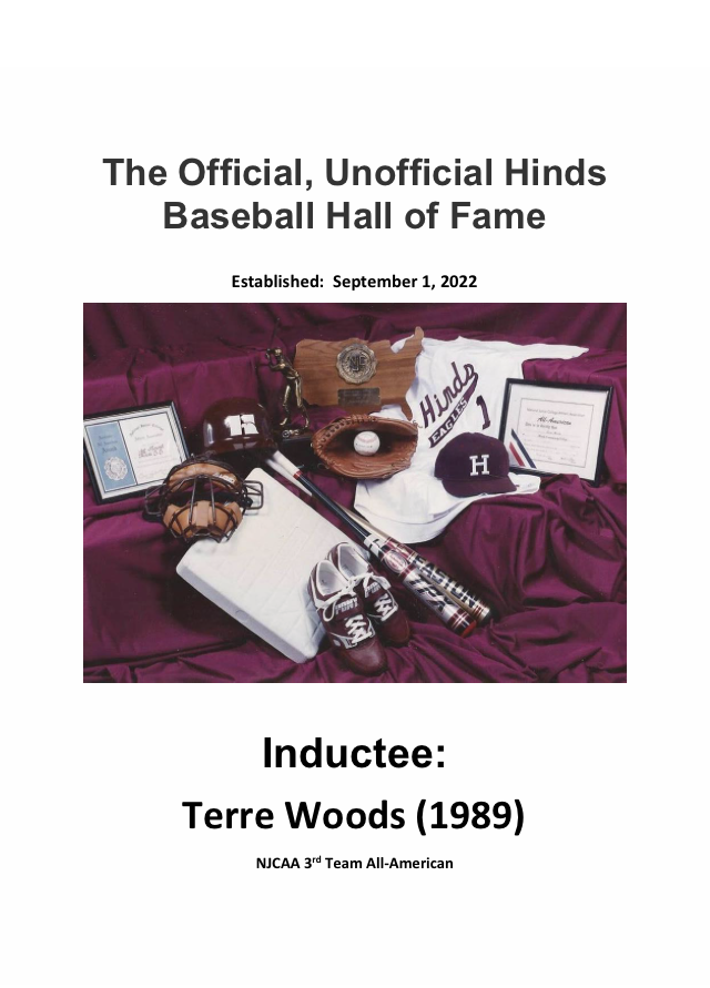 The Official, Unofficial Hinds Baseball Hall of Fame Digital Induction ...